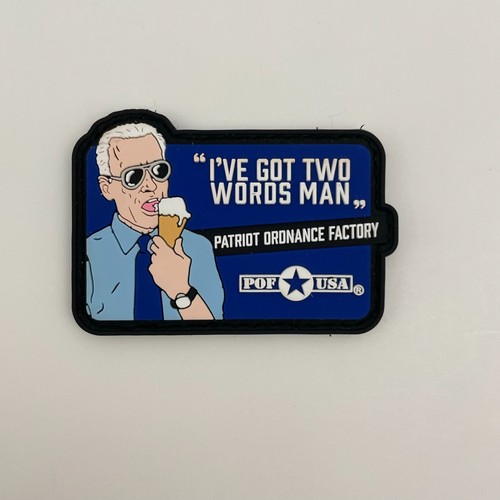 POF USA PVC Morale Patch Shot Show 2023 "I've Got Two Words" | eBay