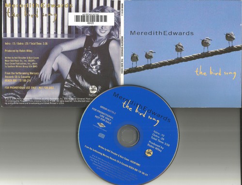 MEREDITH EDWARDS Bird Song 2001 PROMO DJ CD single USA Seller w ...