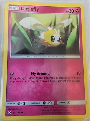 Cutiefly # 92/149 Sun & Moon General Mills Promo Pokemon Trading Cards ...