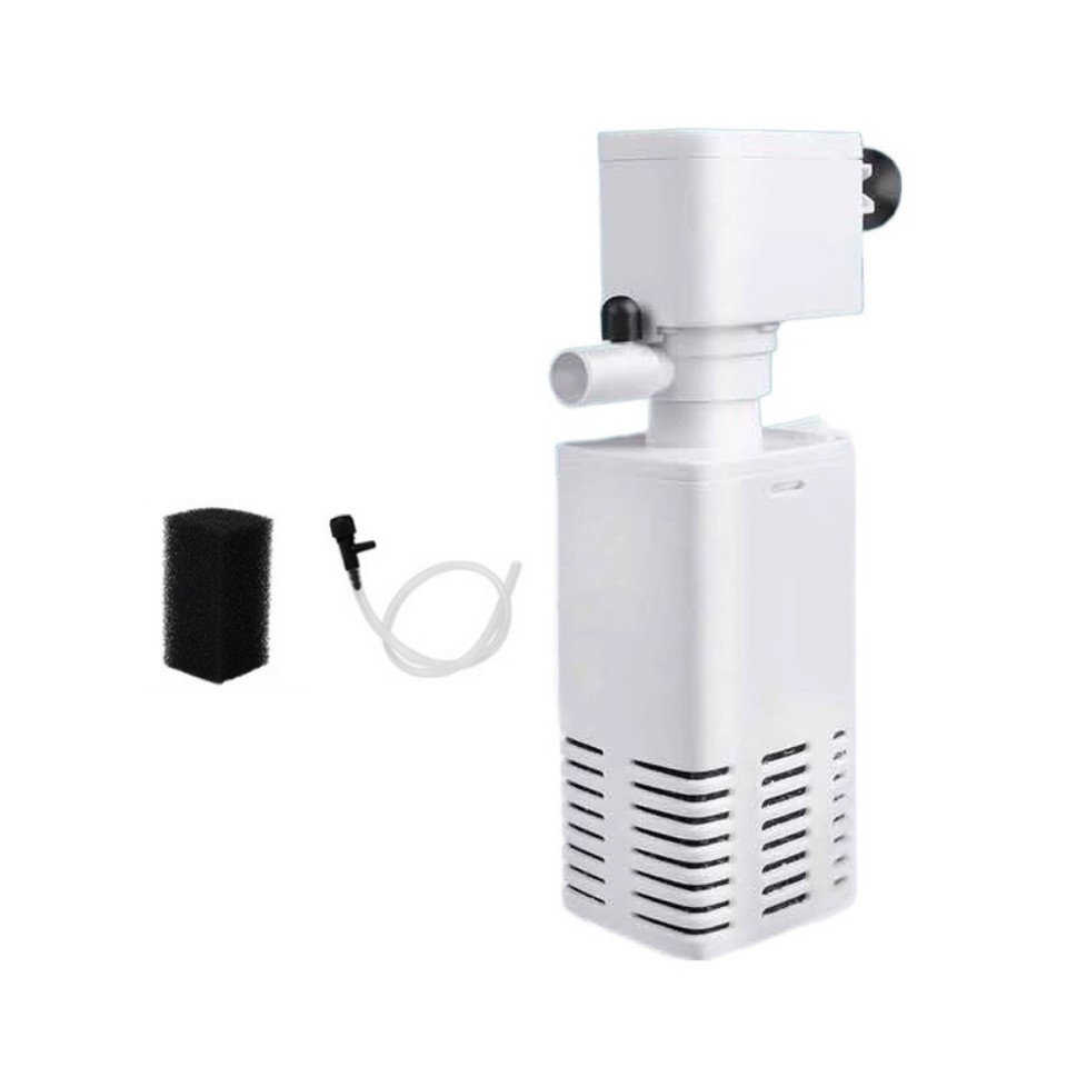 Aqua Aquarium Water Pump Filter Fish Tank Filters Wall Mount Oxygen Air ...
