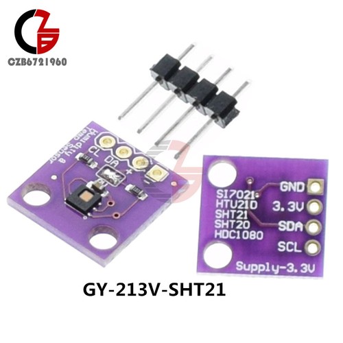 I2C IIC GY-213V-SHT21 Humidity Temperature Sensor Module HTU21D SI7021 ...