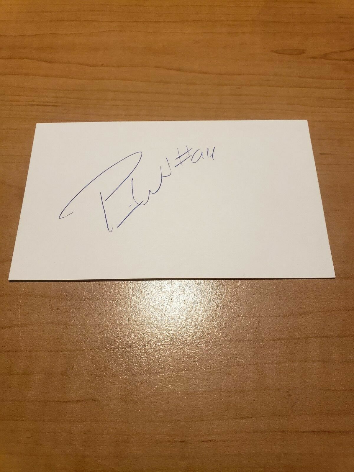 PIERRE WOODS - FOOTBALL - AUTOGRAPH SIGNED - INDEX CARD -AUTHENTIC ...