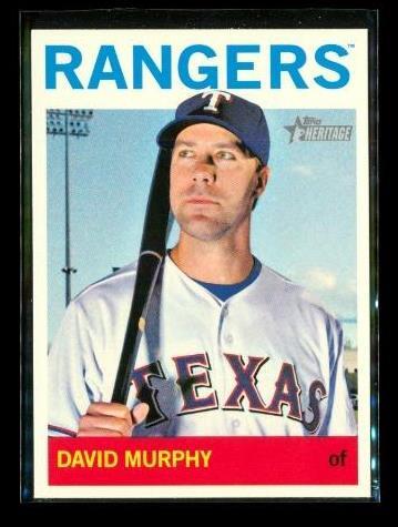 2013 TOPPS HERITAGE Baseball Trading Card #153 DAVID MURPHY Texas ...