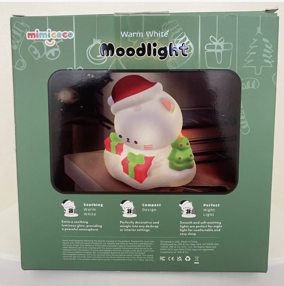 Mimicoco Moodlight Luna with presents Santa Warm Light Nightlight NEW ...