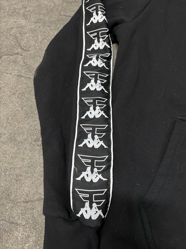 Faze Clan x Kappa Authentic Fredo Hoodie Sz Medium Black & Red Logo ...