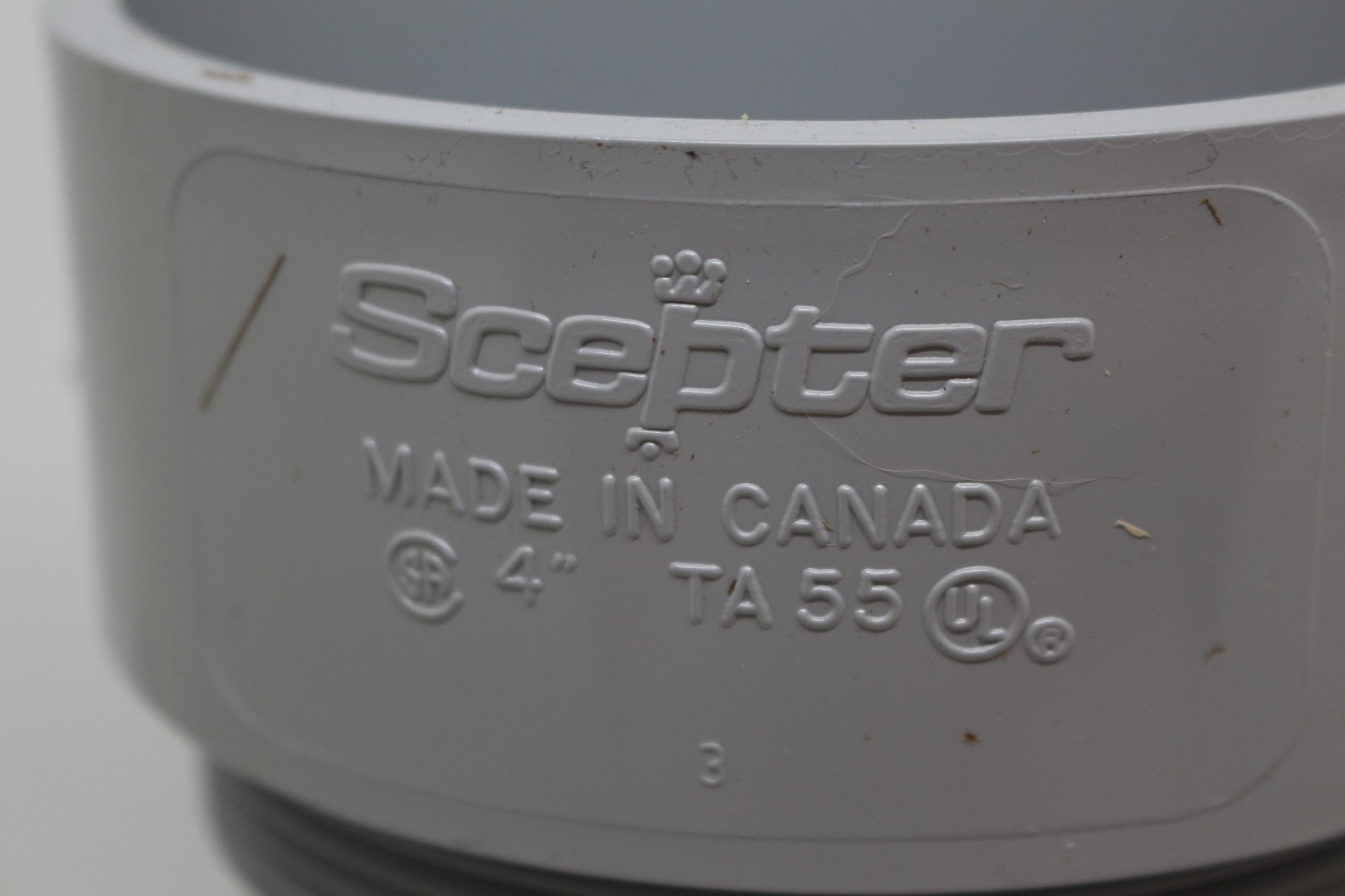 Scepter TA55 4" PVC Terminal Electrical Conduit Adapter -5975-01-574 ...