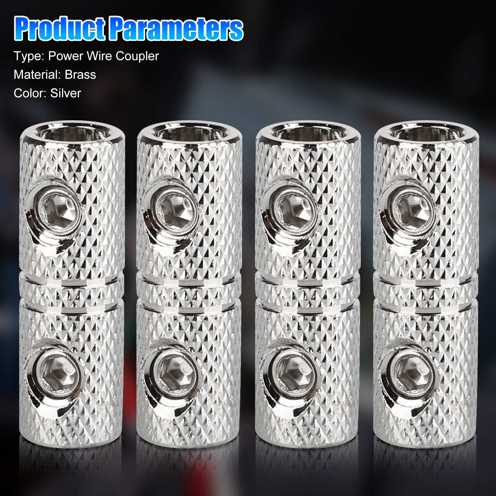 4PCS Coupler Terminal Butt Connector 8 Gauge Input and Output Power ...