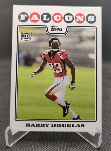 2008 Topps #344 Harry Douglas RC Rookie Atlanta Falcons football card ...