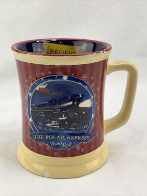 The Polar Express Movie Mug Believe Train Ride Hot Chocolate Christmas ...