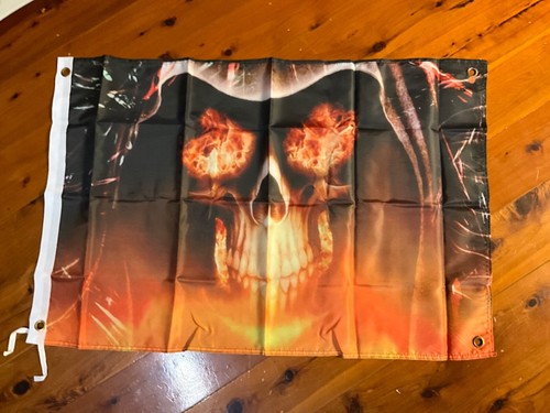 Skulls. occult devil Man-cave flag bar gothic skull printed poster wall ...