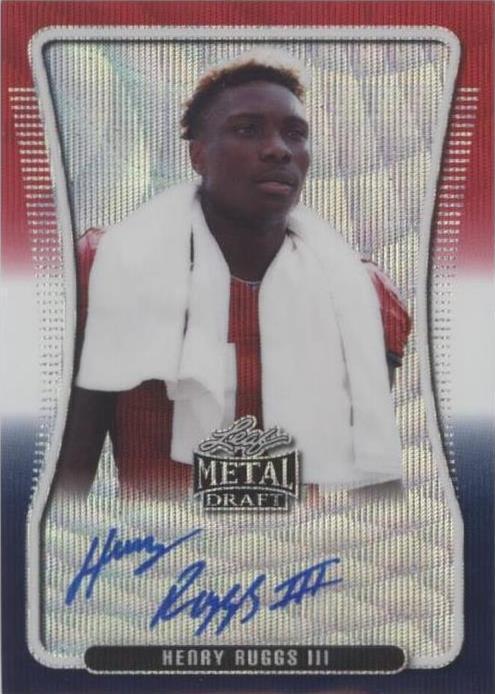 2020 Leaf Metal Draft - Portrait Autographs Henry Ruggs III #BAP-HR3 ...