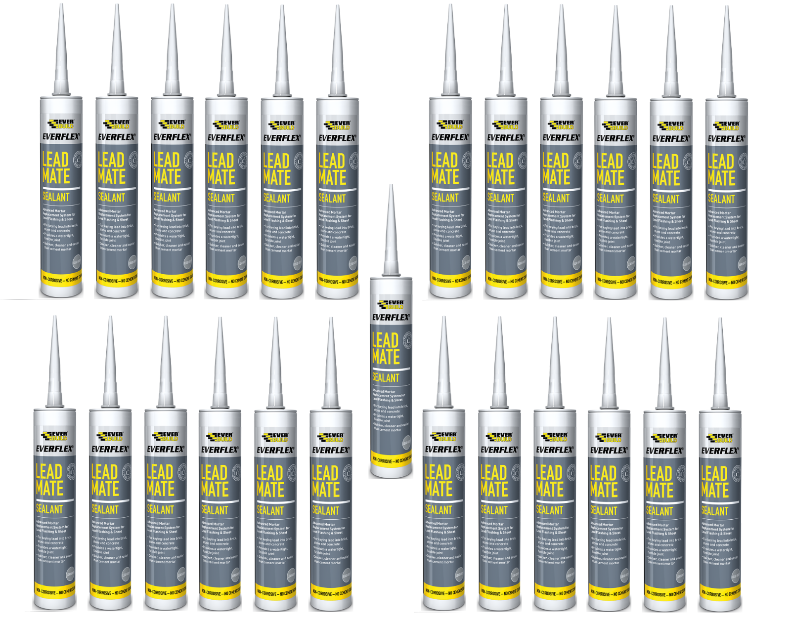 EVERBUILD Lead Mate Flashing Mastic Mortaring Silicone Sealant Roof ...