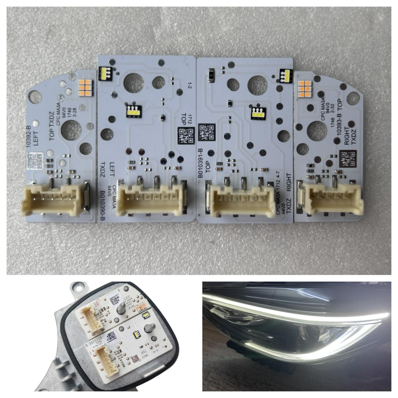 4x New LED Boards For Infiniti QX30 Q30 High LED Headlight DRL Turn ...