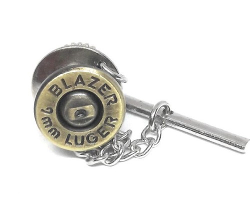 9 MM BULLET CARTRIDGE TIE TACK / LAPEL PIN | eBay