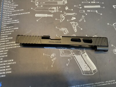 Rival Arms Slide for Glock 34 Gen 4, DOC Optic Ready, Satin Black ...