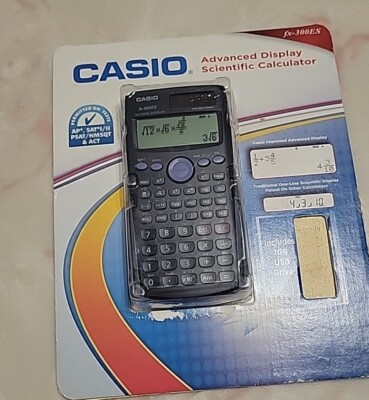 Casio FX-300ES Scientific Calculator includes NO USB DRIVE INCLUDED. | eBay
