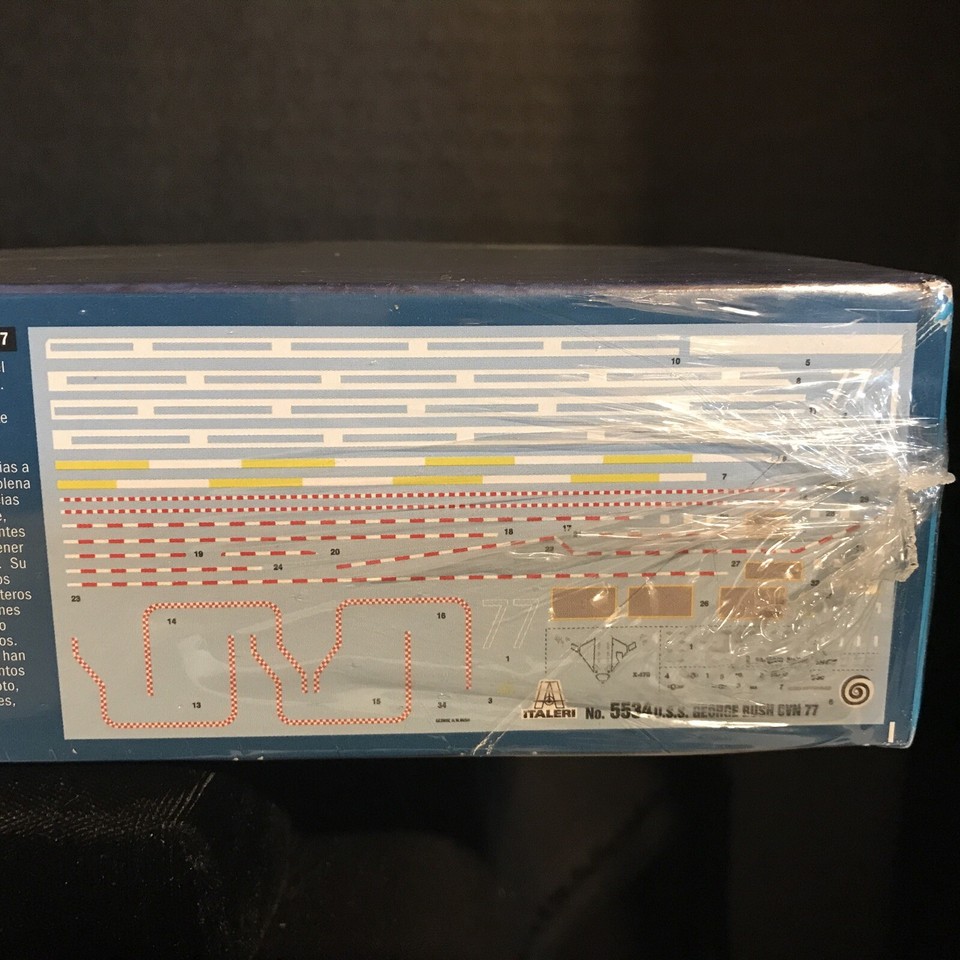 ITALERI 5534 U.S.S. GEORGE H. W. BUSH CVN-77 MODEL KIT-NIB-1:720 SCALE ...