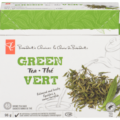 2x President's Choice PC Green Tea 48 Count (96 total) - Canada | eBay