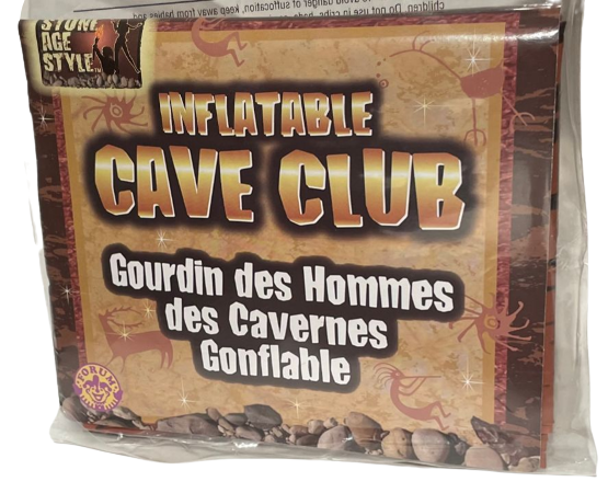 36" JUMBO INFLATABLE CAVE MAN CLUB Funny Blowup Costume Prop Big Vinyl ...