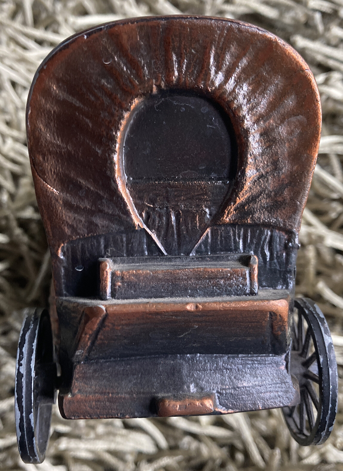 Vintage CONESTOGA COVERED WAGON Coin Bank w/Movable Wheels | eBay