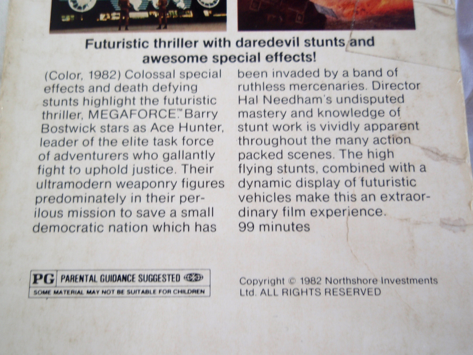 MEGAFORCE VHS BIG BOX 80'S SCI-FI ACTION HAL NEEDHAM BARRY BOSTWICK ...