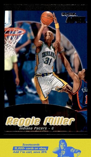 1999-00 SkyBox Apex Reggie Miller card #125 Indiana Pacers | eBay