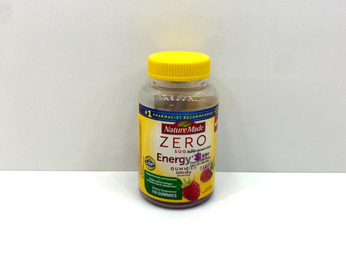 NEW Nature Made Zero Sugar Energy B12 1000 MCG Gummies Supplement ...