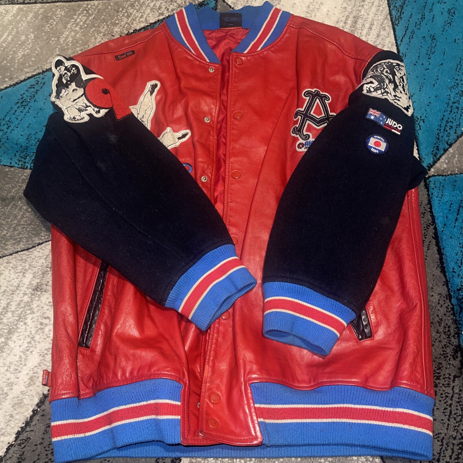 akademiks Stadium Division varsity jacket letterman s… - Gem