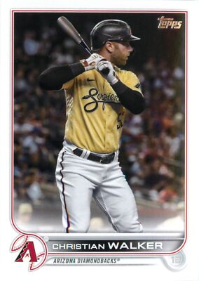 Christian Walker 2022 Topps Series 1 Baseball Card #75 Arizona ...