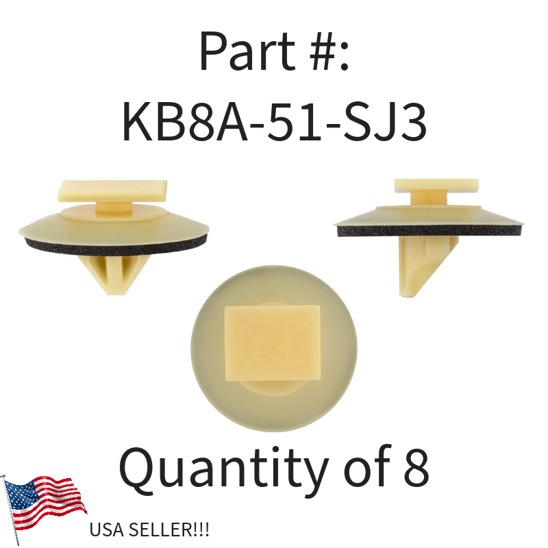 8 NEW LIFTGATE/SPOILER MOULDING CLIPS! FOR 2017-ON MAZDA CX-5 CX-30 CX ...