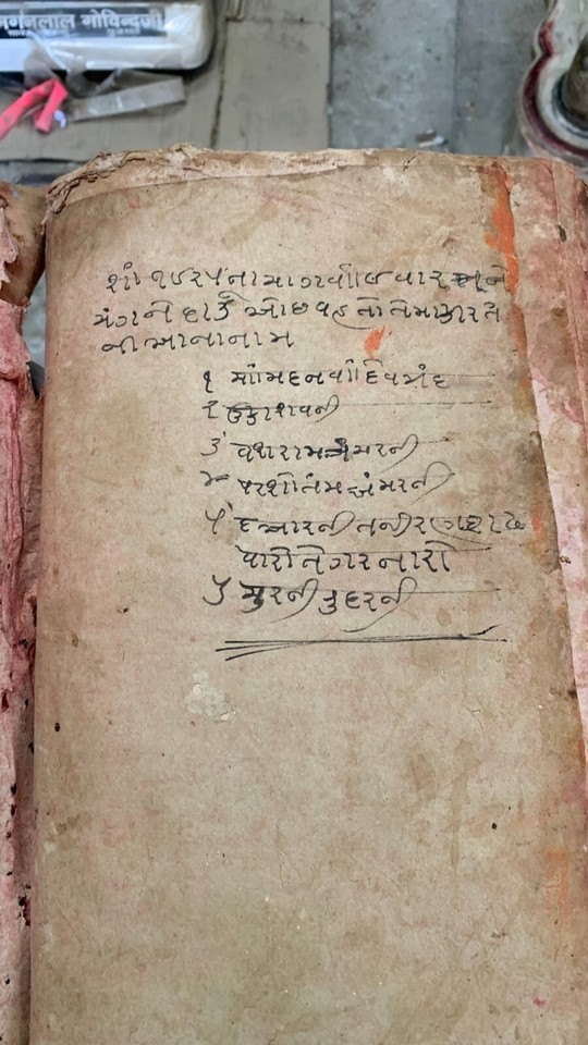 Ancient Rare Collectible Handwrite Hindu Vedic Sanskrit Big Size ...