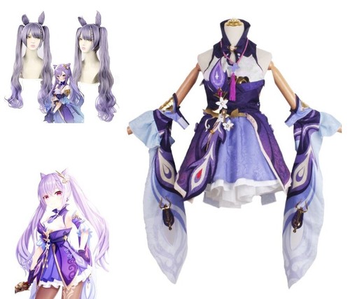 Genshin Impact Keqing Costume Gaming Cosplay Comicon Outfit Full ...