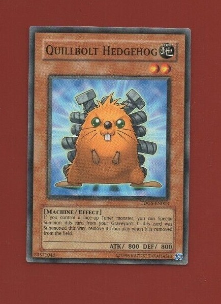 Konami Yu-Gi-Oh! - QUILLBOLT HEDGEHOG - TDGS-EN003 .... (B1711) | eBay
