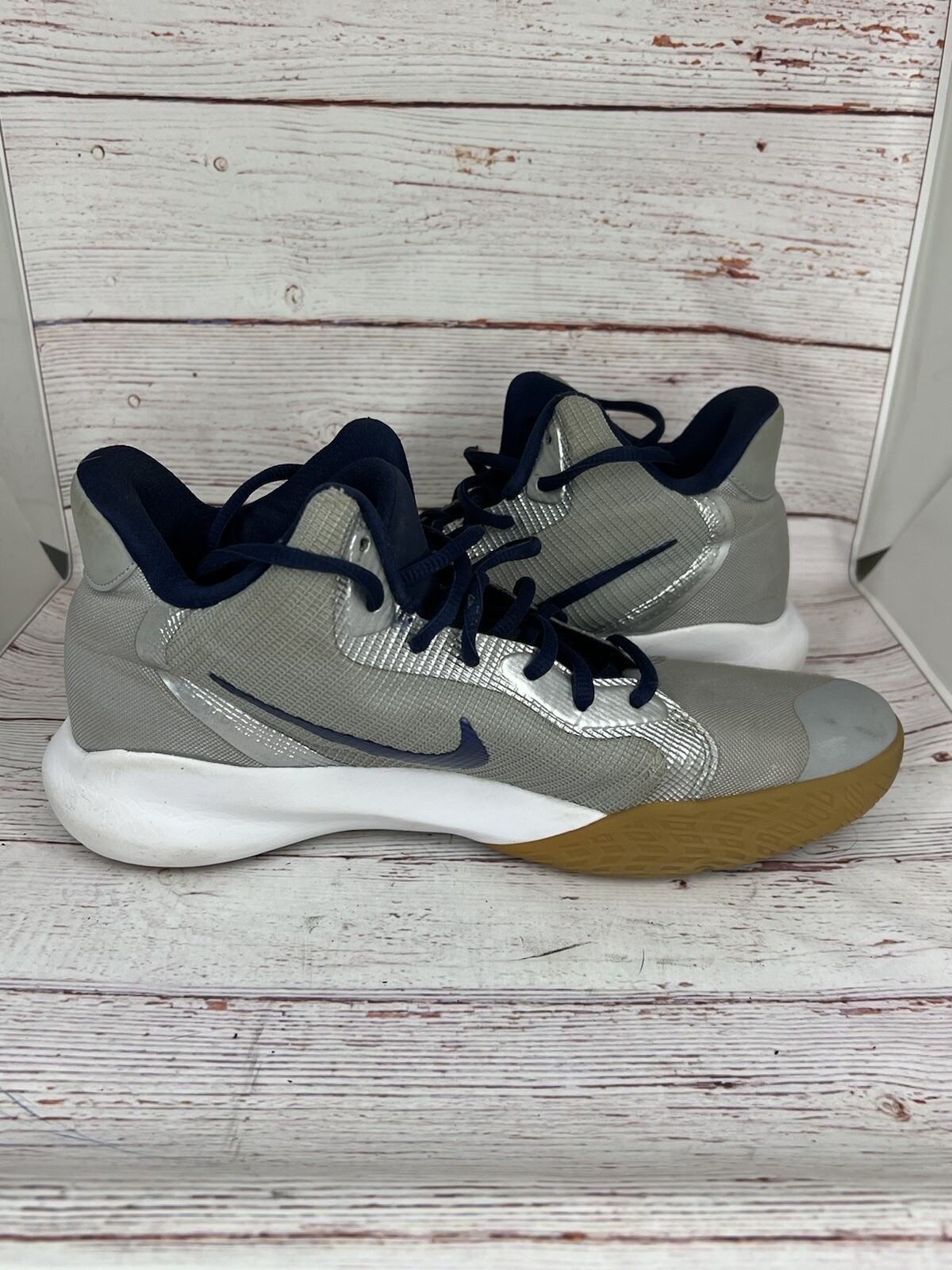 2019 Men's Nike Precision III Lt Smoke Grey Midnight Sneakers Sz 9 ...