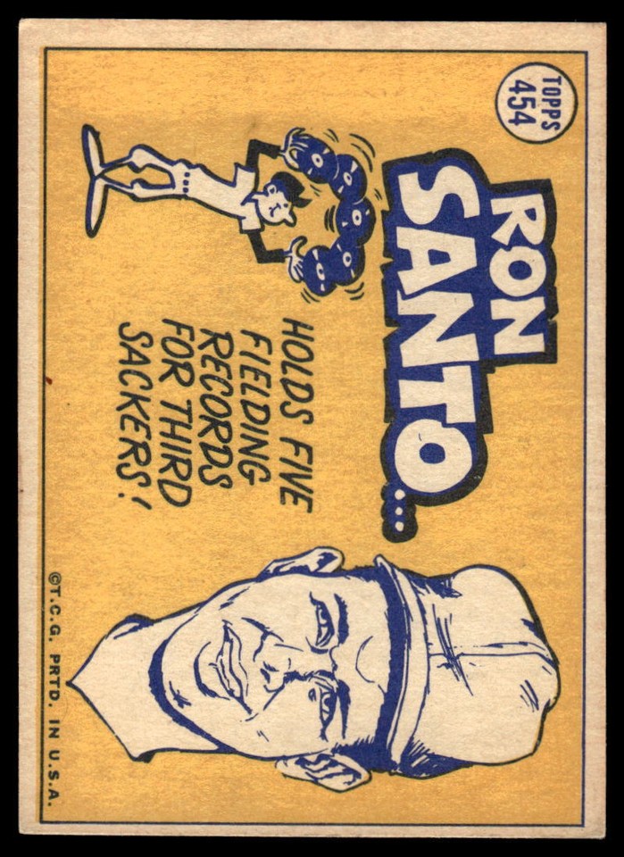 1970 Topps Ron Santo #454 Chicago Cubs Baseball Card | eBay