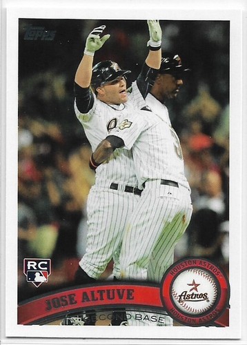 2011 Topps Update Jose Altuve #US132 Rookie Card Houston Astros ...