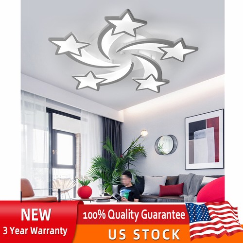 Modern Nordic Style LED Ceiling Light Star Shape Creative Lamp Parlor ...