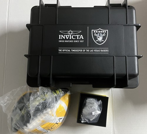Invicta NFL Las Vegas Raiders Package Deal Watch, Case, Football👇Read ...