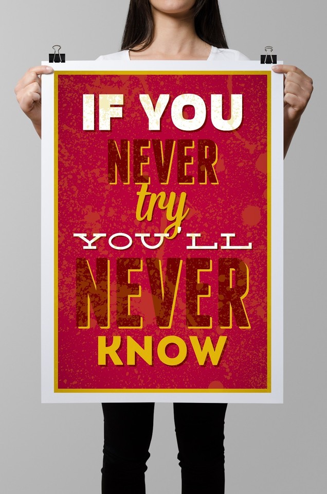 Slogan Poster Inspirational Motivational Quotes Silk Canvas Paint Decor ...