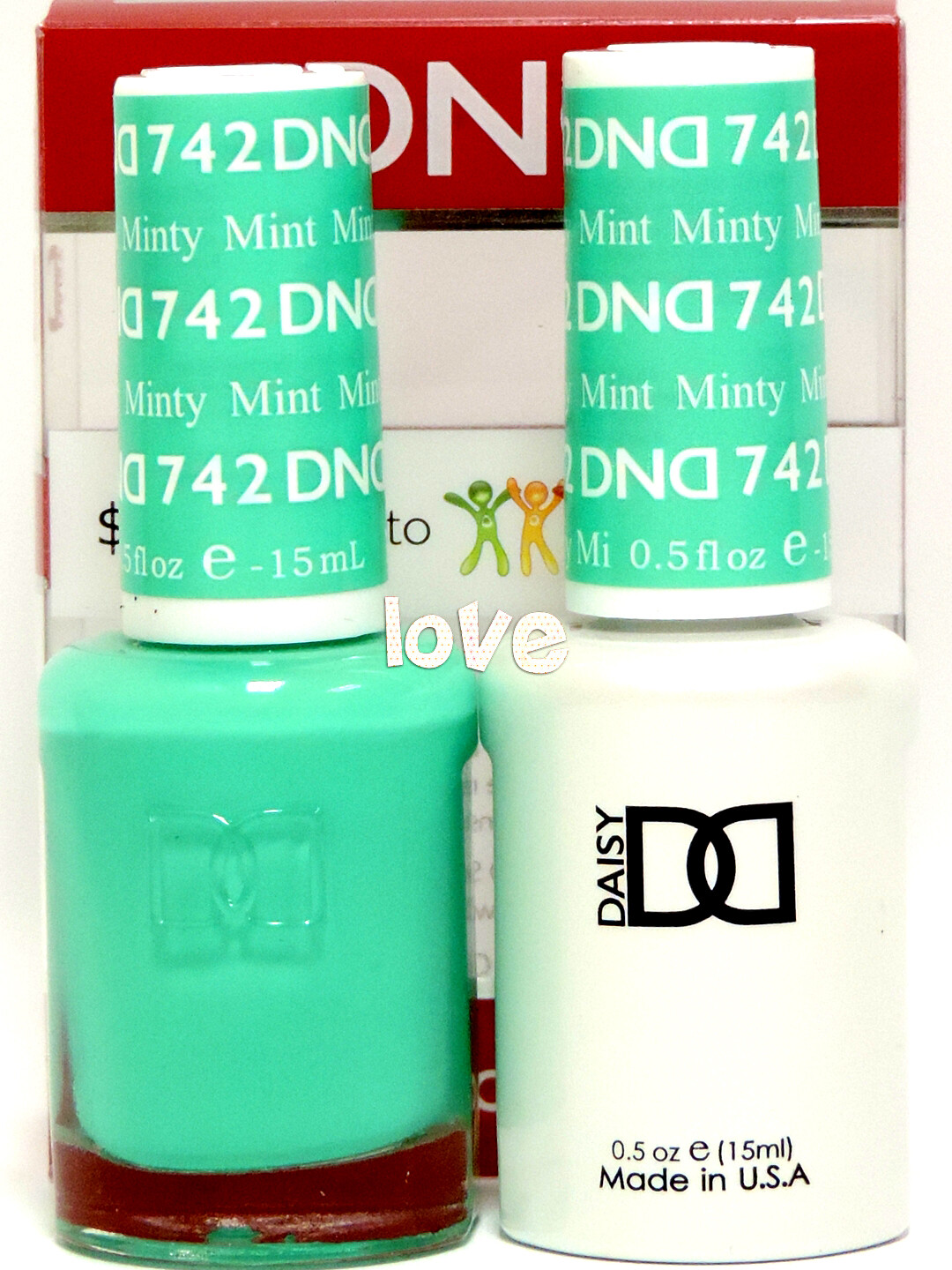 DND Daisy Gel Nail Polish 0.5fl.oz LED/UV Color Gel Duo DND742- Minty ...