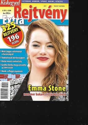 Hungarian Magazine Kiskegyed Extra 2021 Summer - Emma Stone - Cover | eBay.de