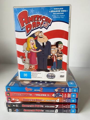 American Dad DVD Volume 1 2 3 4 7 8 R4 Animated Sitcom TV Series ...