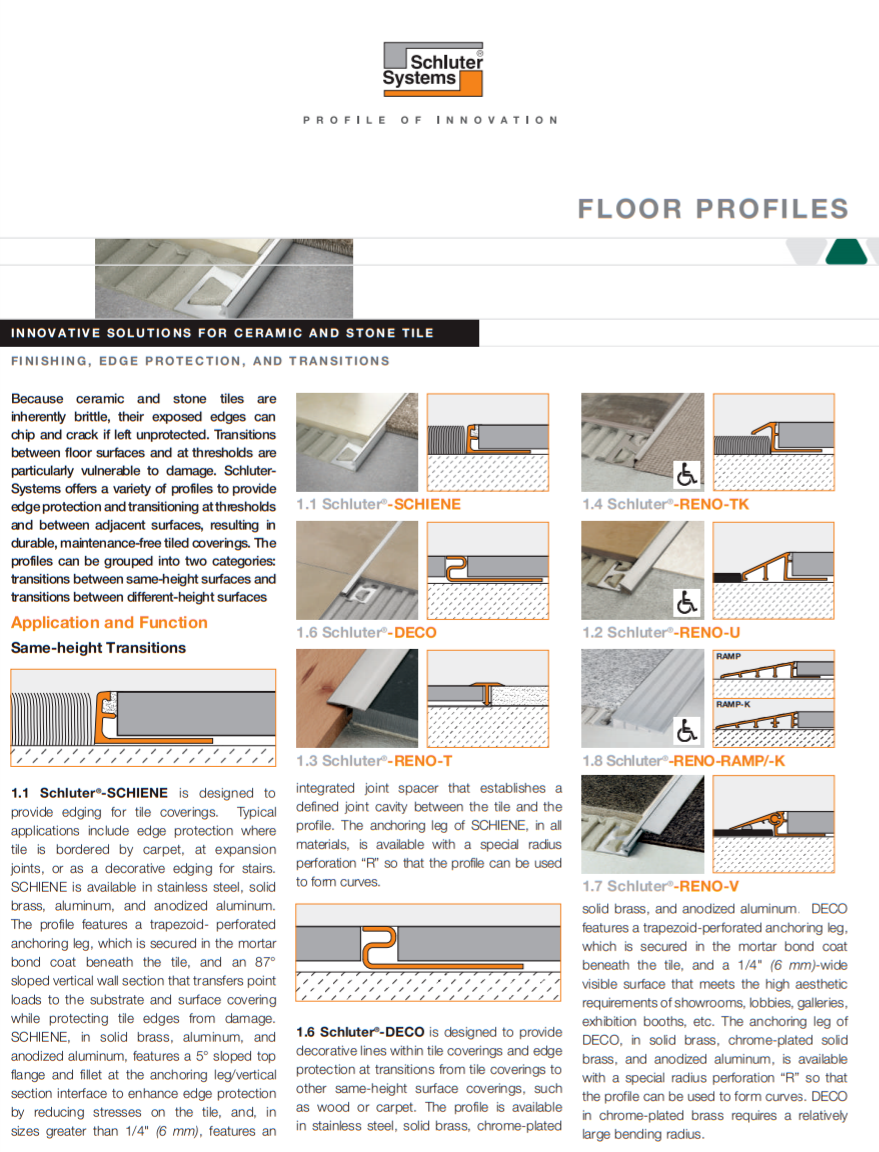 Schluter Transition Carpet To Tile
