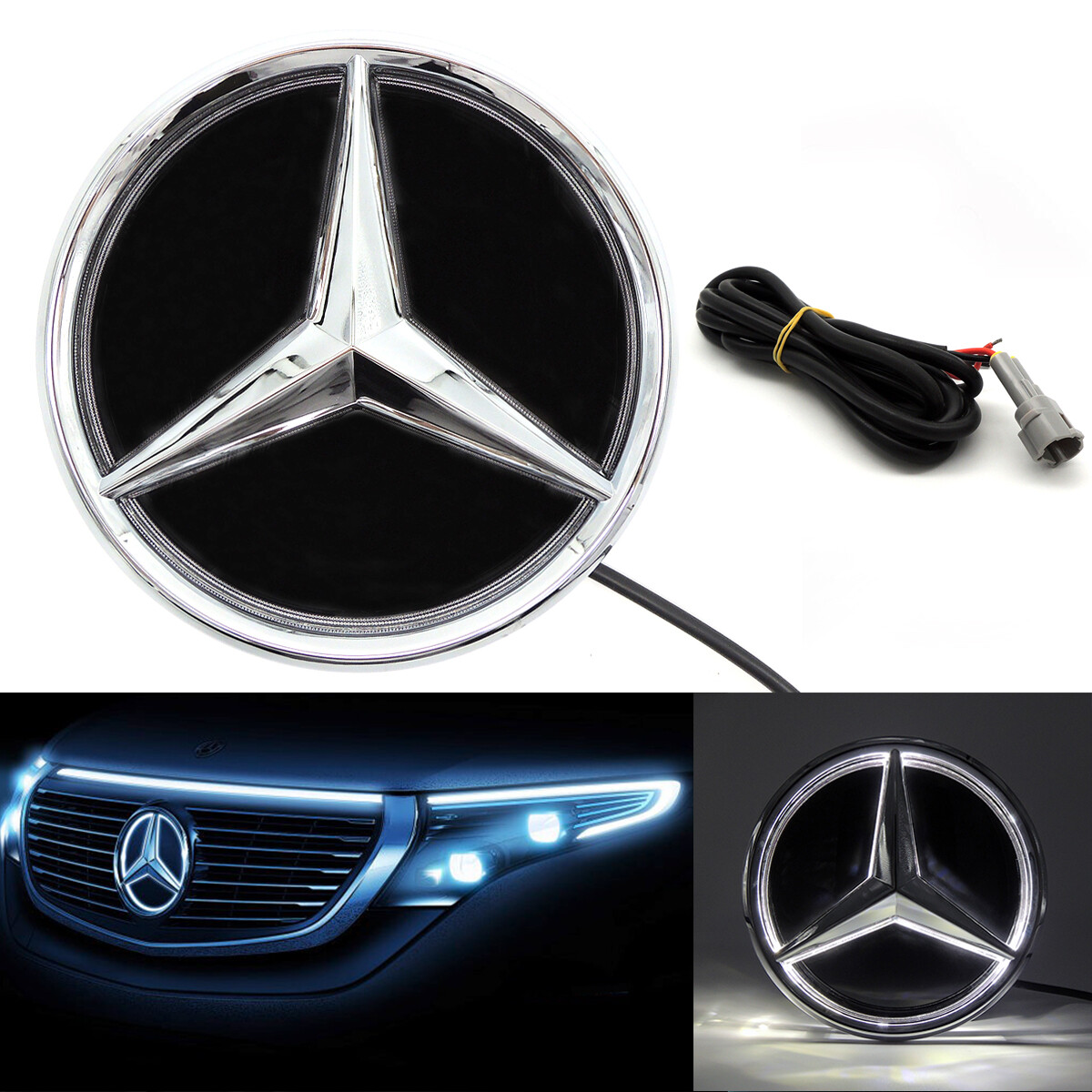 2015-2019 Mercedes Benz GLC GLE GLS Car Auto Led Emblem Lighted Star ...