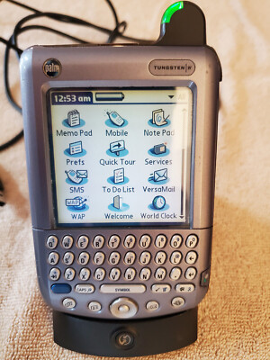 Vintage Palm Pilot Tungsten "W", complete w/Stylus, Cables & More ...