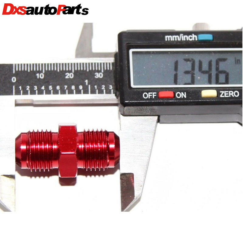New Red -6AN Male to -6AN Male Thread Straight Aluminum Anodized ...