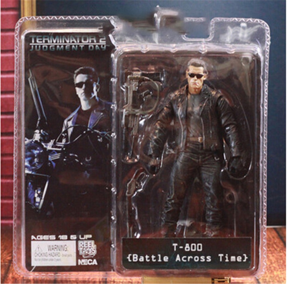 Terminator 2 T-800 Schwarzenegger Double Gun Spielzeug Figur Spielzeug ...