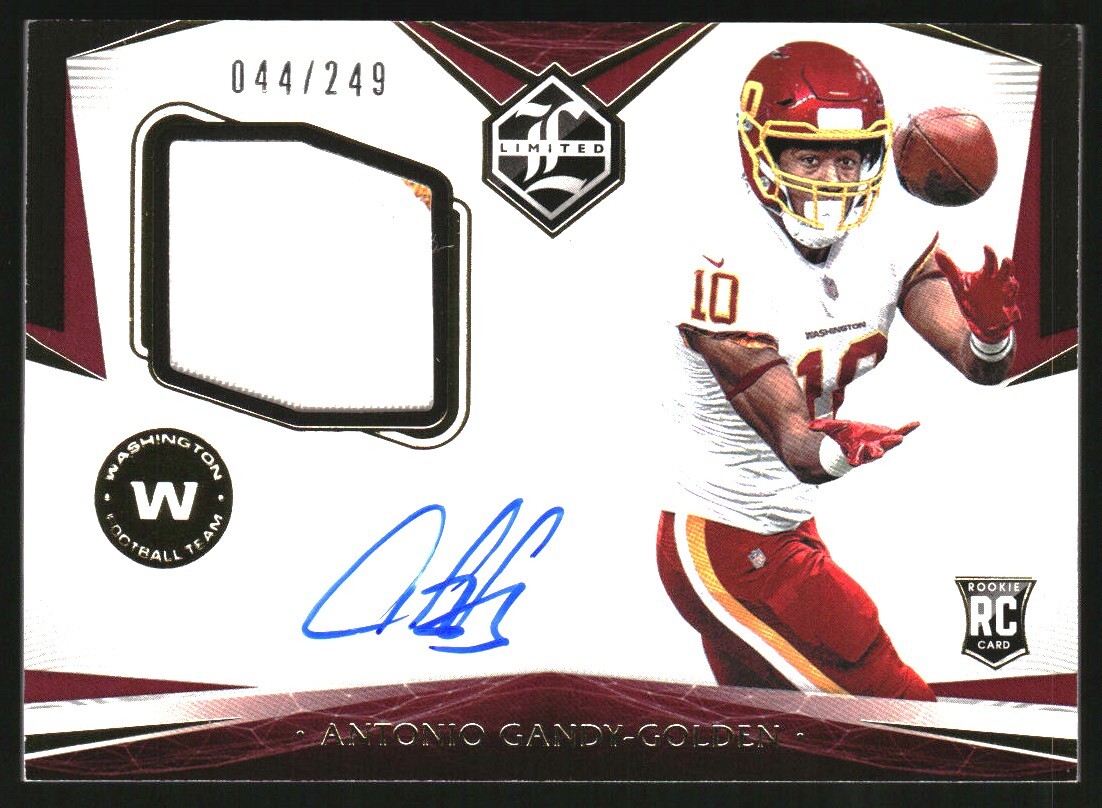 2020 Limited #129 Antonio Gandy-Golden Rookie Autograph Jersey /249 | eBay