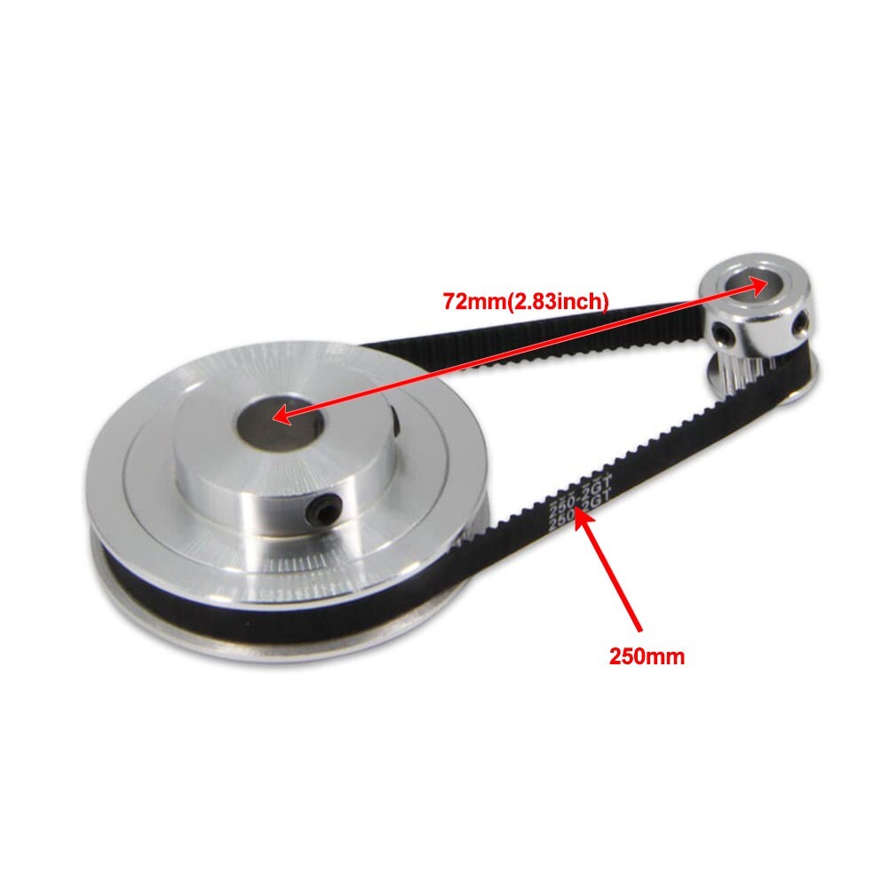 Reliable Aluminium Timing Pulley Kit with 250mm Belt for Smooth ...