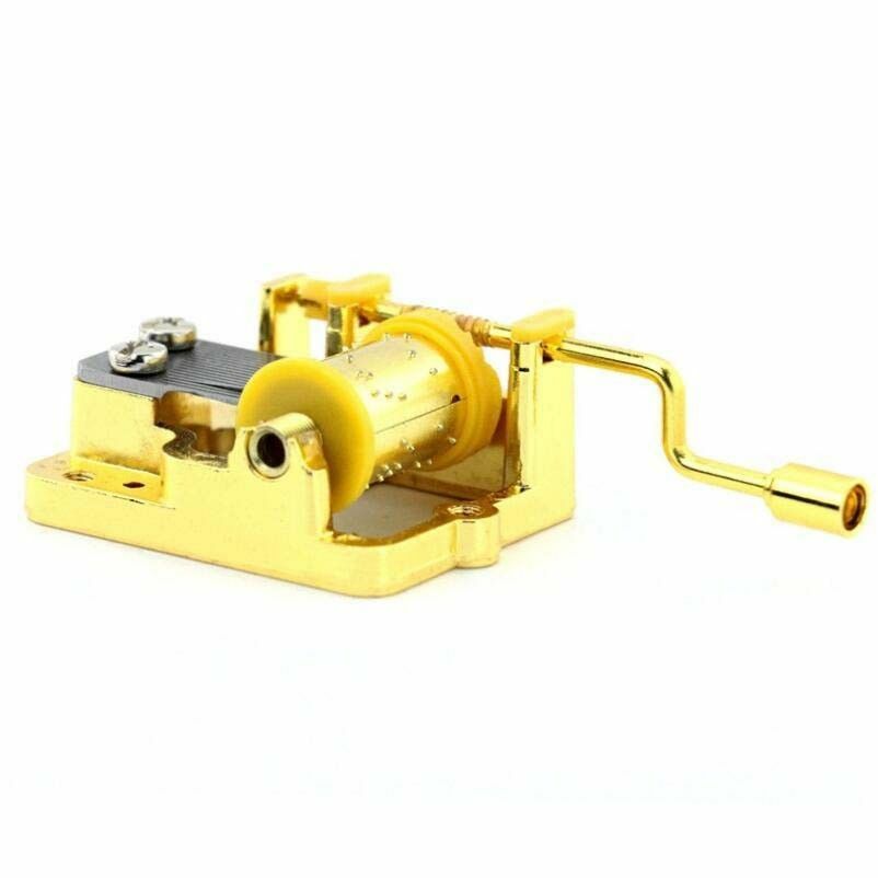 Gold Hand Crank Musical Movement 17 Tunes Option For DIY Music Box ...